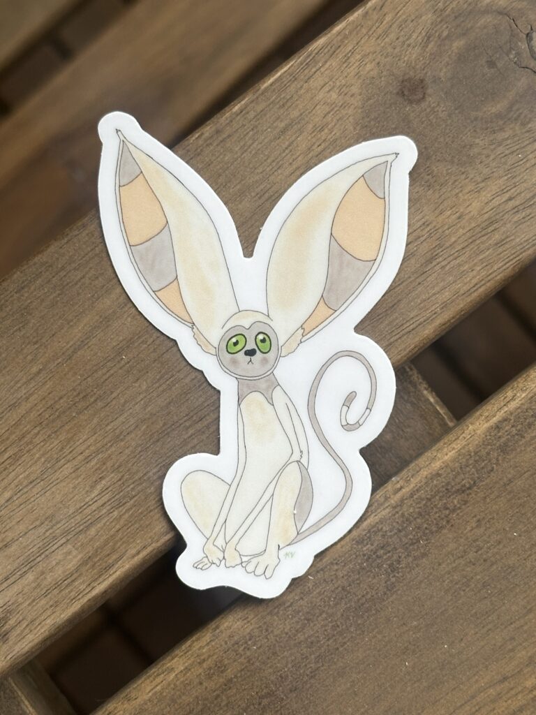 Momo Sticker – Your Mischievous Sidekick! 🍃 – Prideful Attire